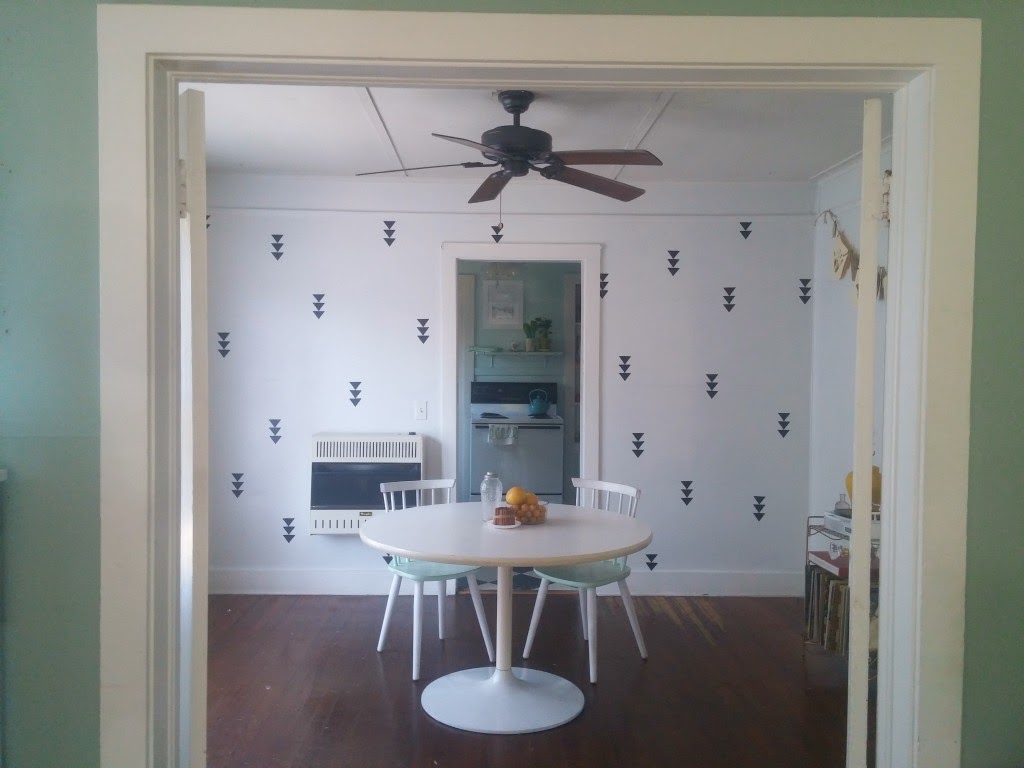 DIY statement wall using contact paper – Mostly Minted