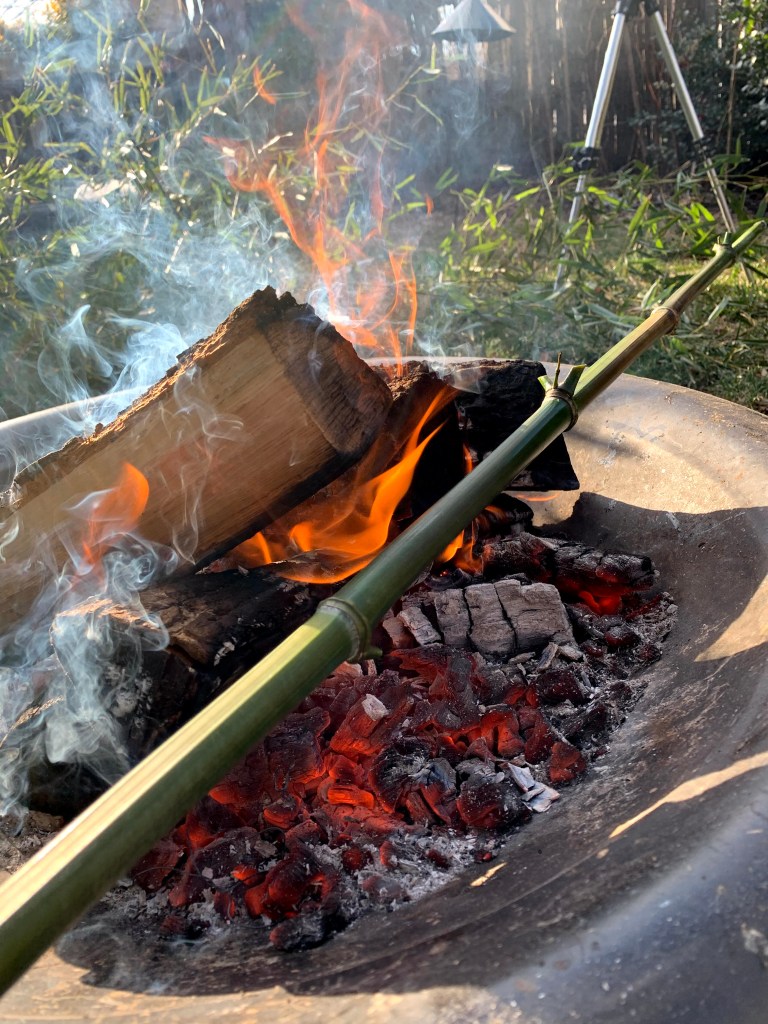 How to fire cure bamboo in your backyard – Mostly Minted
